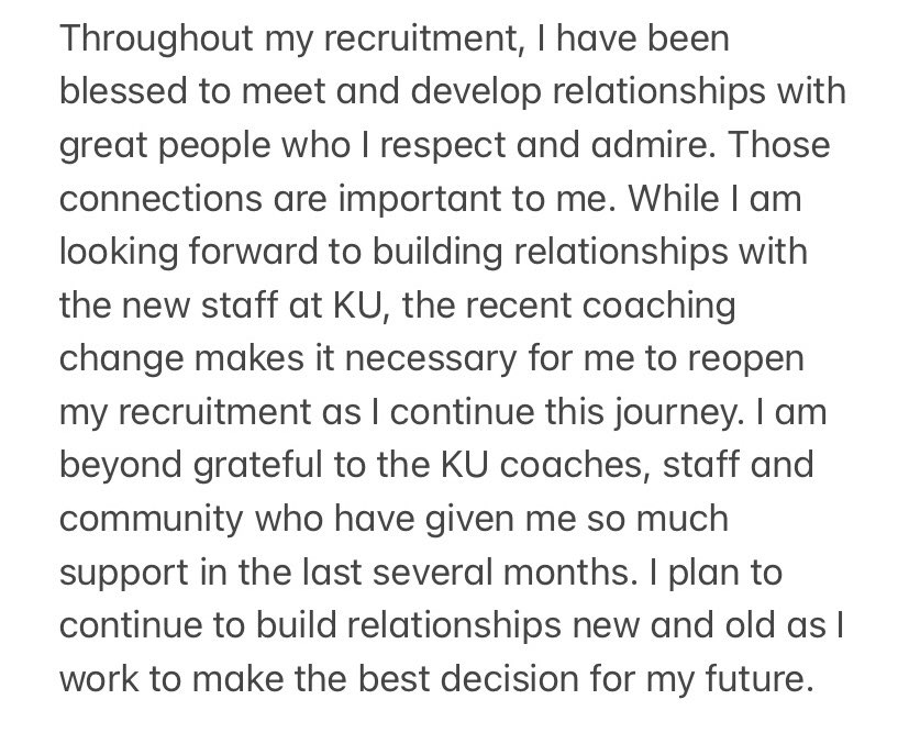 2022 3* QB Austin Myers decommits from Kansas : r/CFB