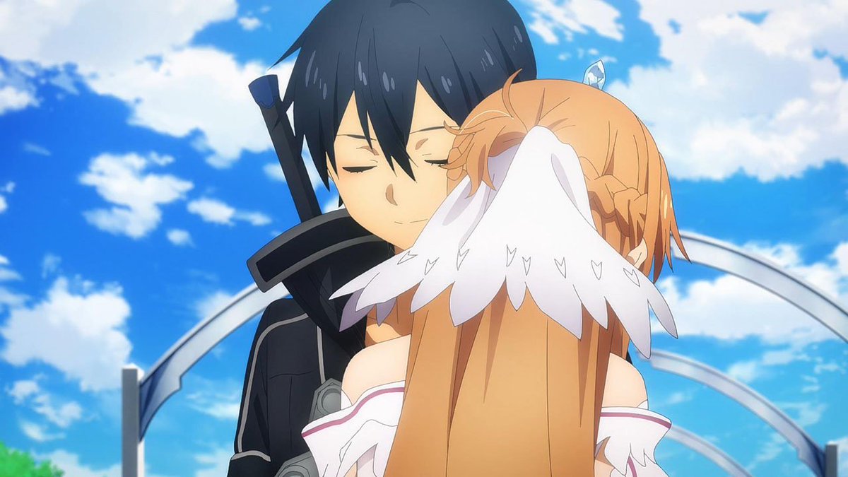 Asuna And Kirito Hug