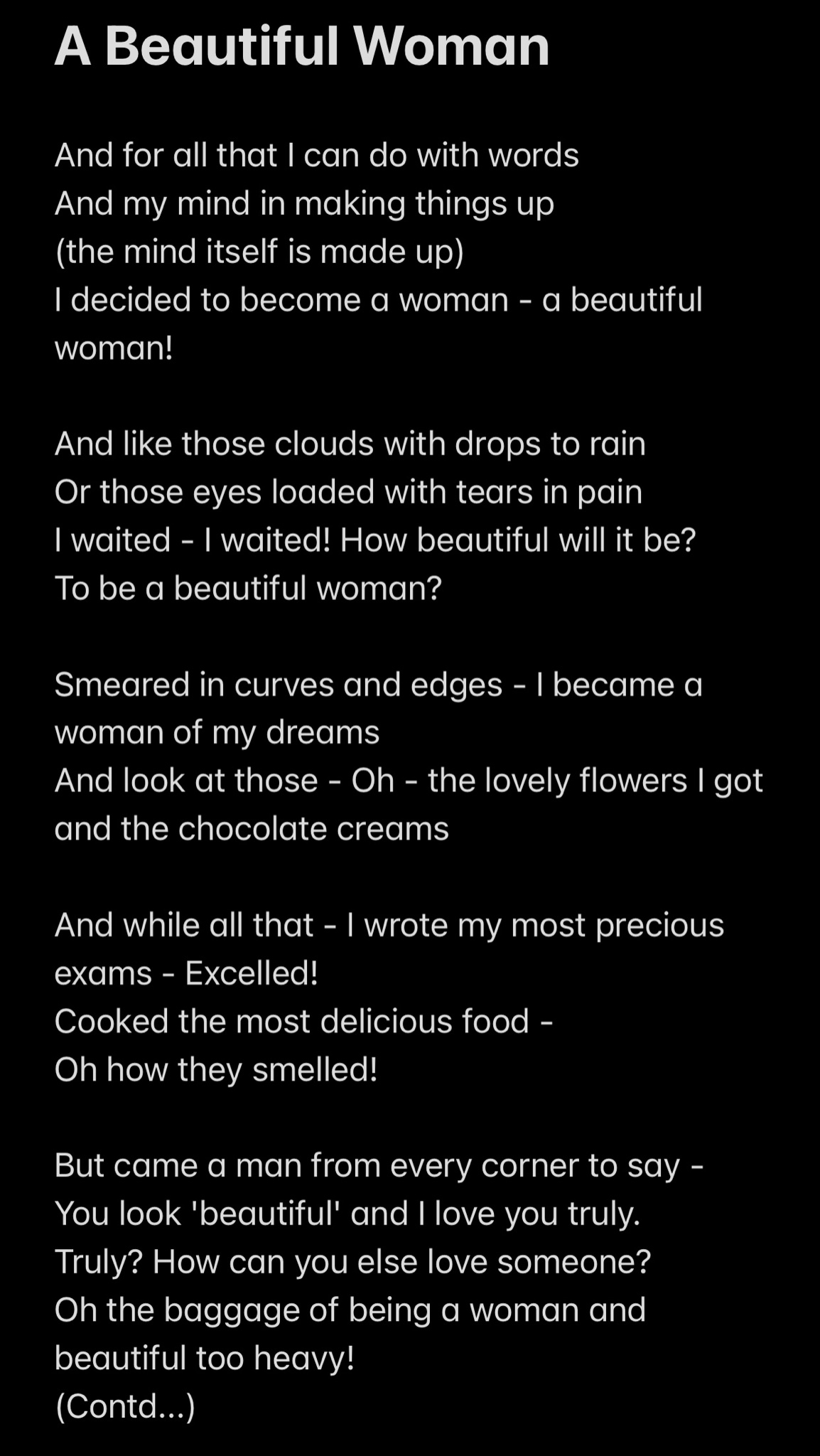 Beautiful Woman Poem Women Poets Of Kerala (New Voices) | Exotic India