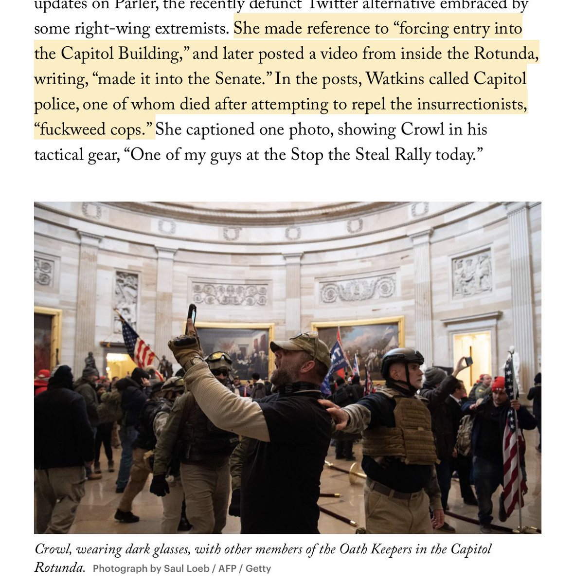 UPDATE: ex U.S. Marine Donovan Crowl & Army vet Jessica Watkins ...