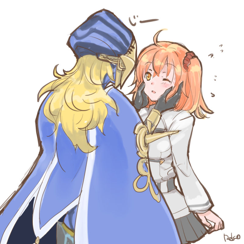 FGO「深夜のアヴィぐだ♀落描きうぇい 」|れこれここのイラスト