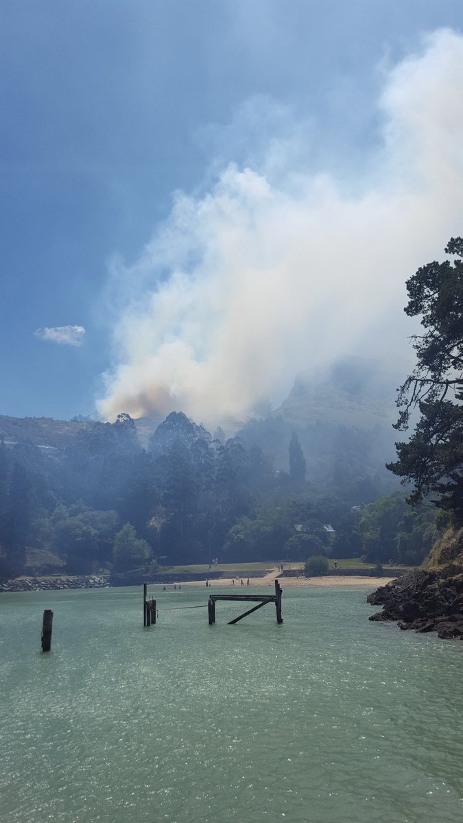 What appears to be a large scrub fire has broken out in the Port Hills ...