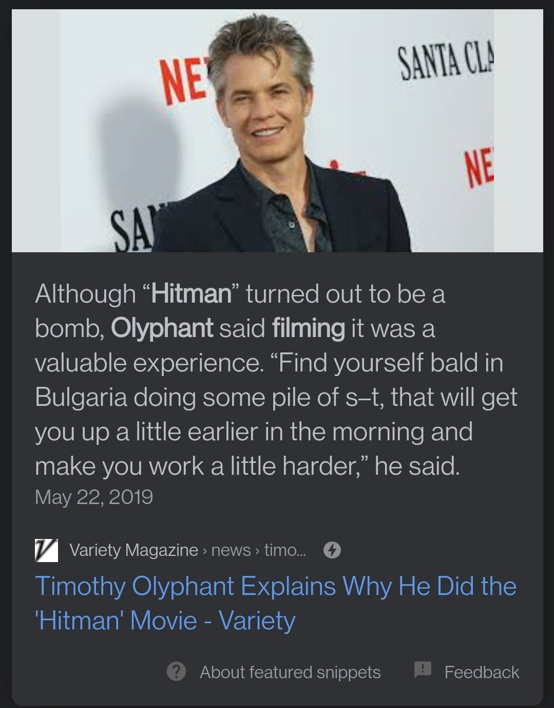 Timothy Olyphant Hitman Suit Timothy Olyphant Hitman 2007 Fotos Und