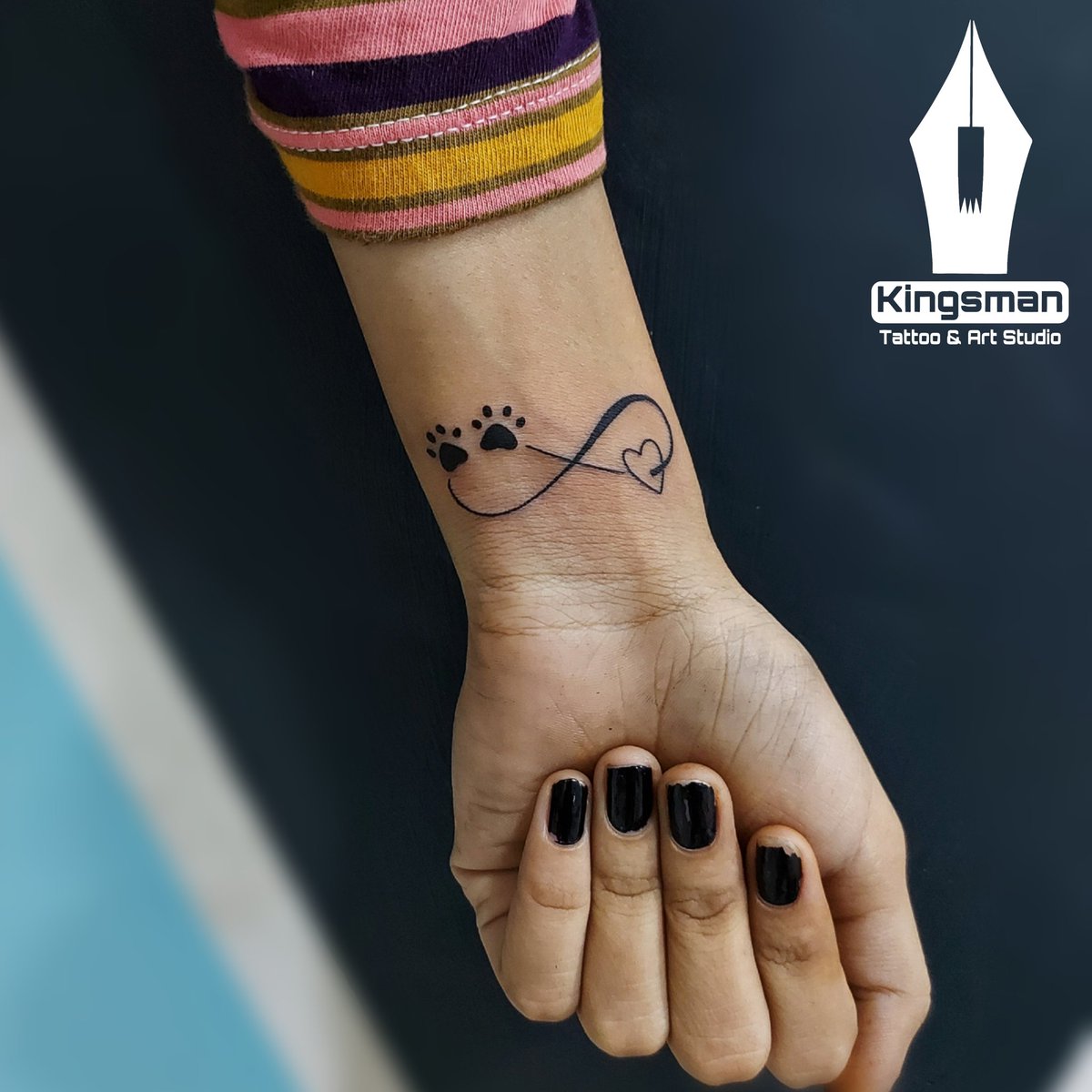 Infinity Paw Tattoos