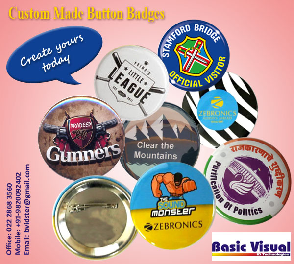 Basic Visual ID Technologies on Twitter: "We offer a wide variety of customized #butonbadges or ...