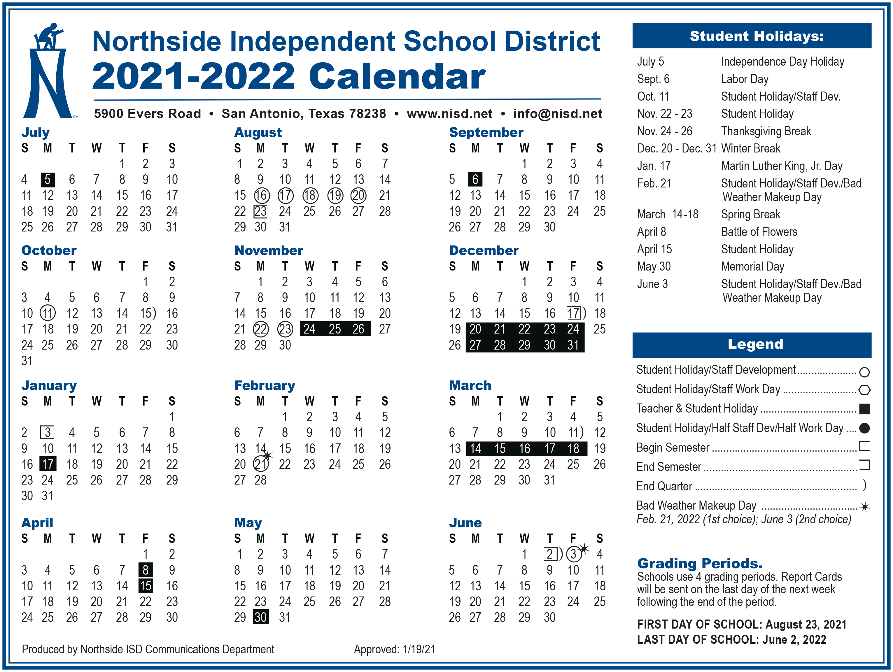 Northside Isd Calendar Flash Sales | emergencydentistry.com Northside Isd Calendar Flash Sales | emergencydentistry.com