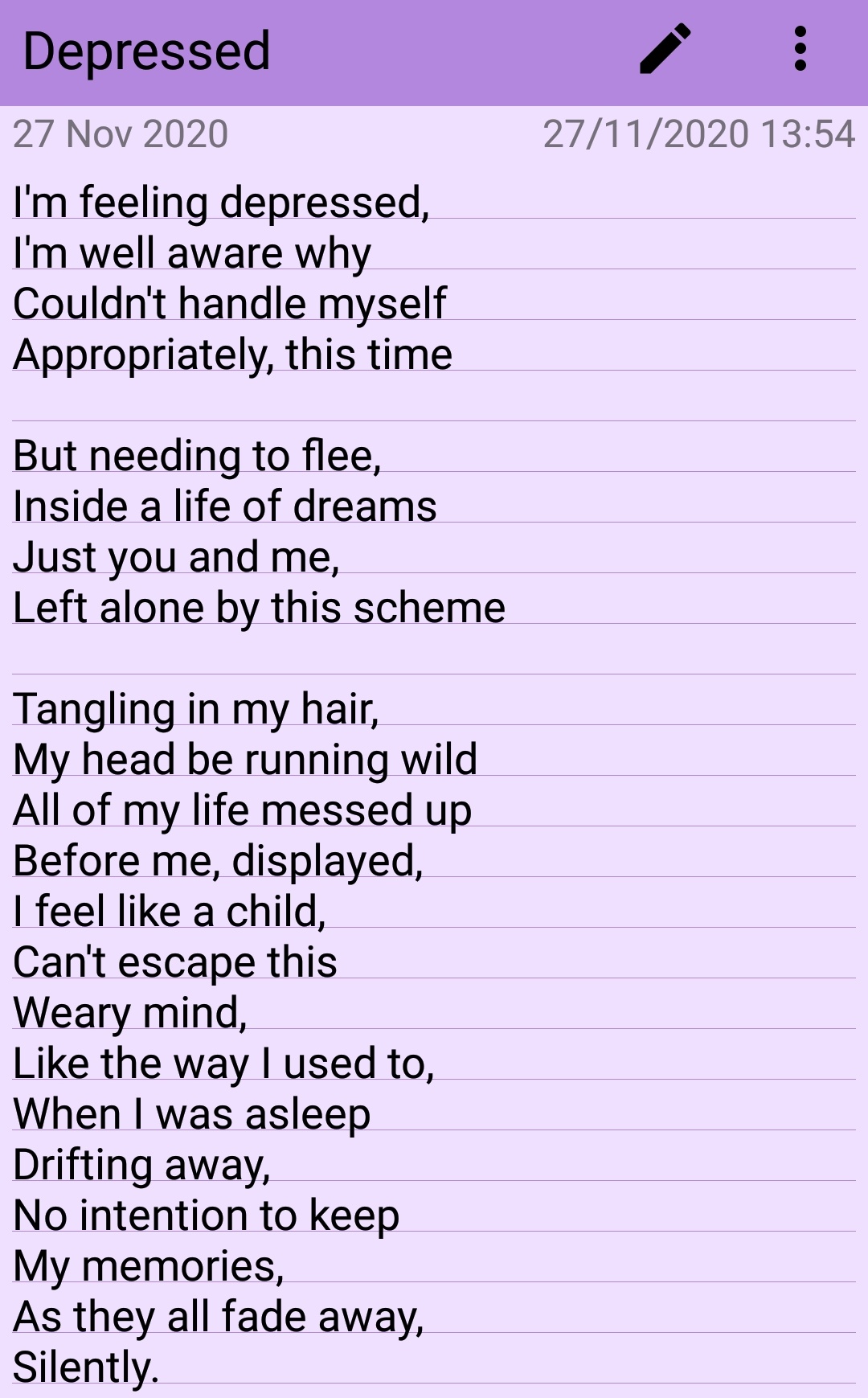 Depressed Poems About Life