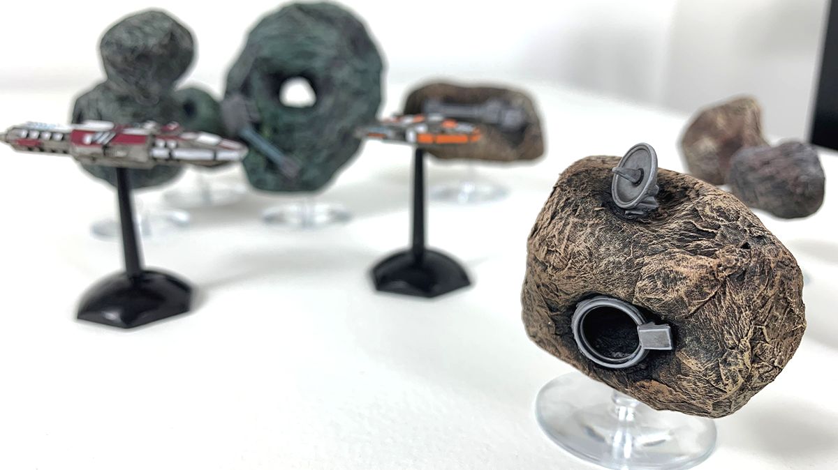 Asteroid Model Out Of Foil