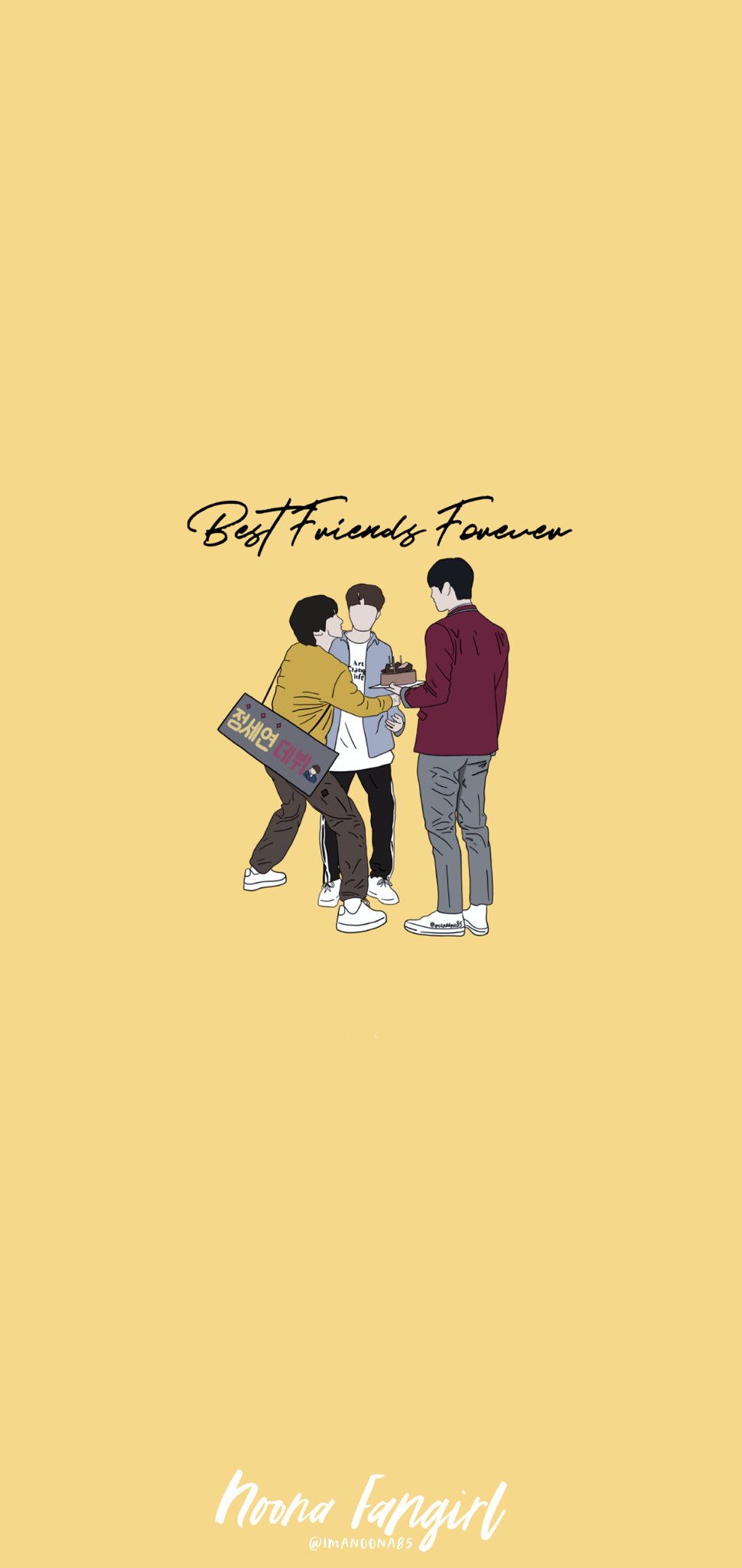 3 Best Friends Forever Wallpaper