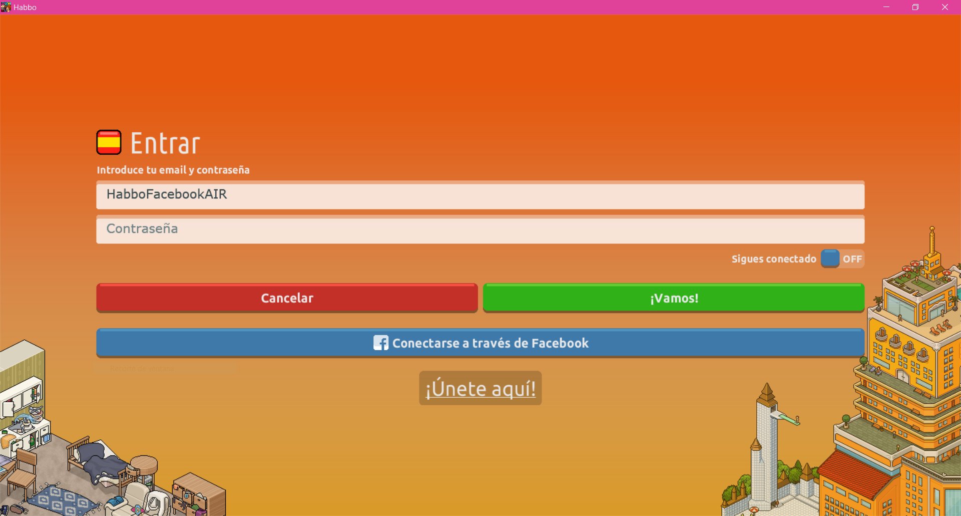 Lilith 🌈 on Twitter: "Habbo AIR Update 4 ya disponible! -Posibilidad de ingresar con Facebook ...