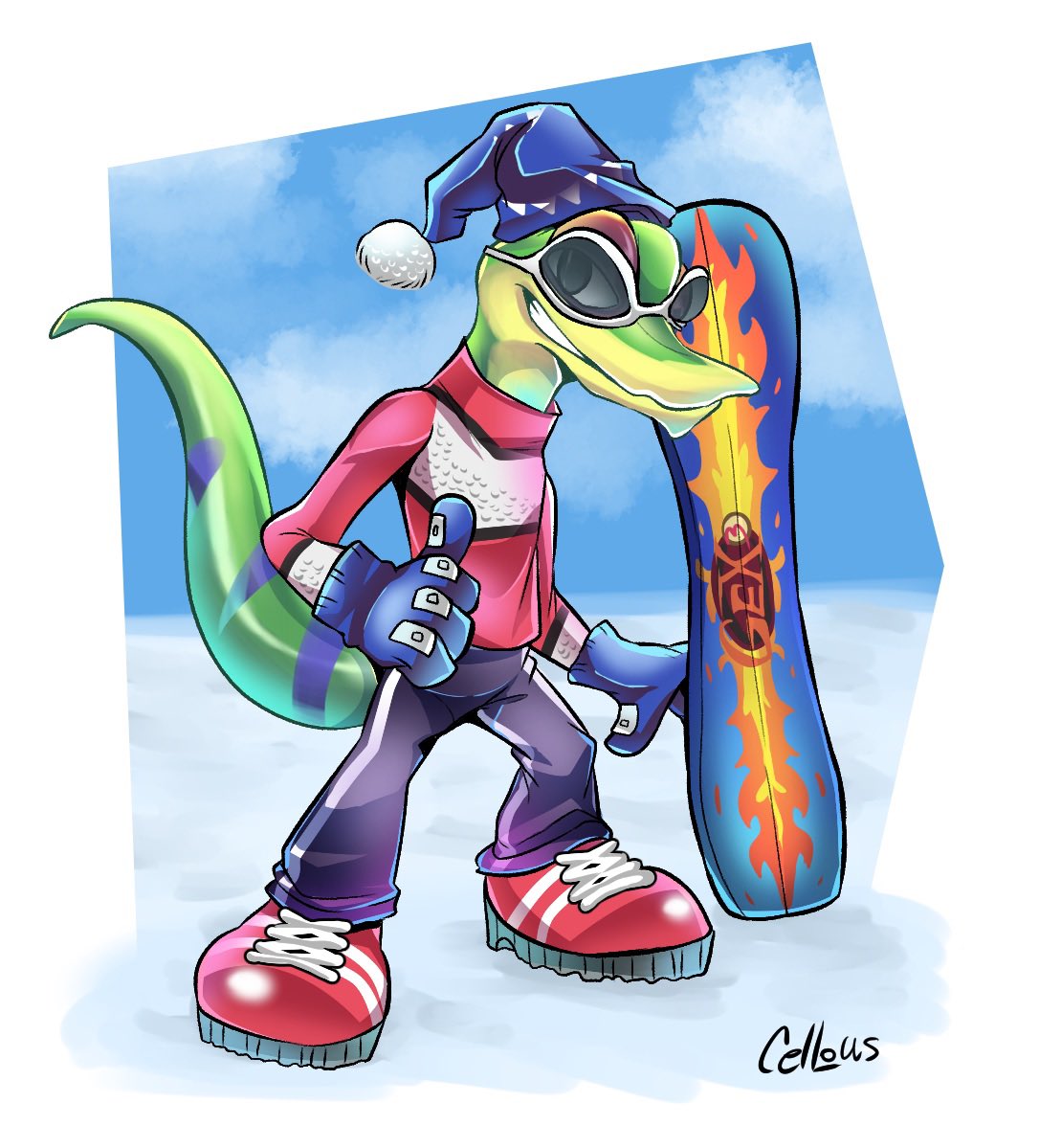 Winter Gex The Gecko Fanart Cellous Rgex