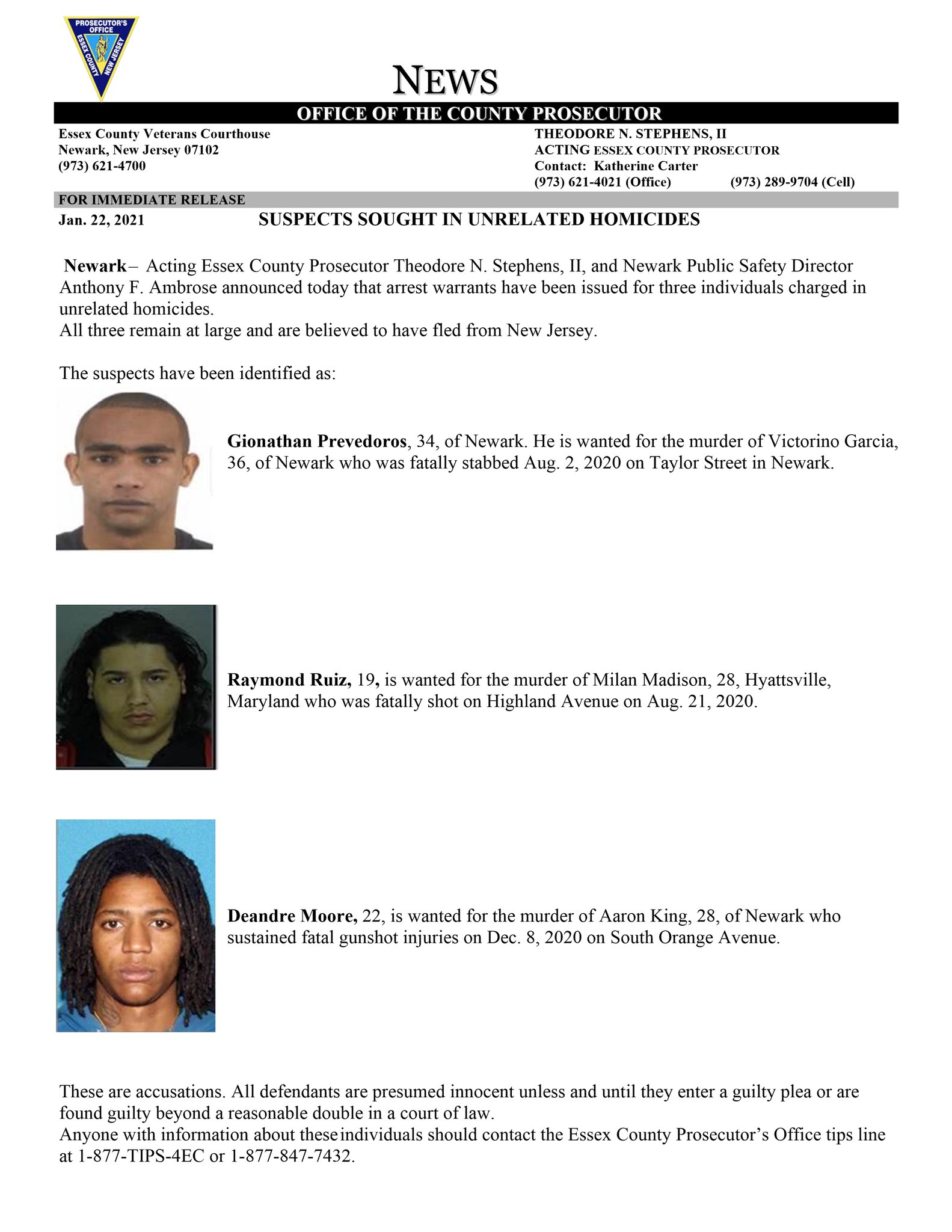Essex County Nj Most Wanted
