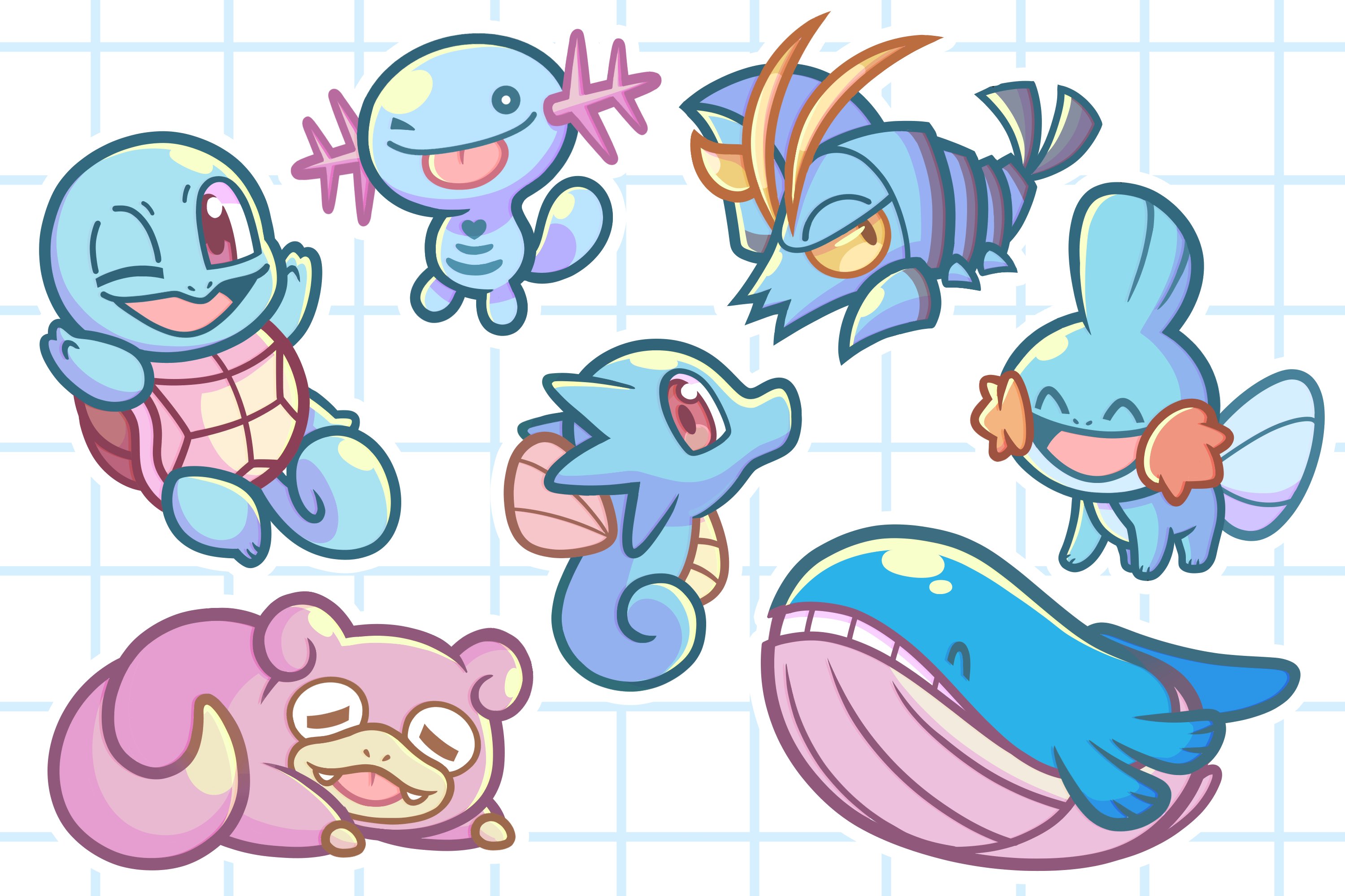 Water Pokemon Coloring Bad Translation Pokémon Drawing Challenge