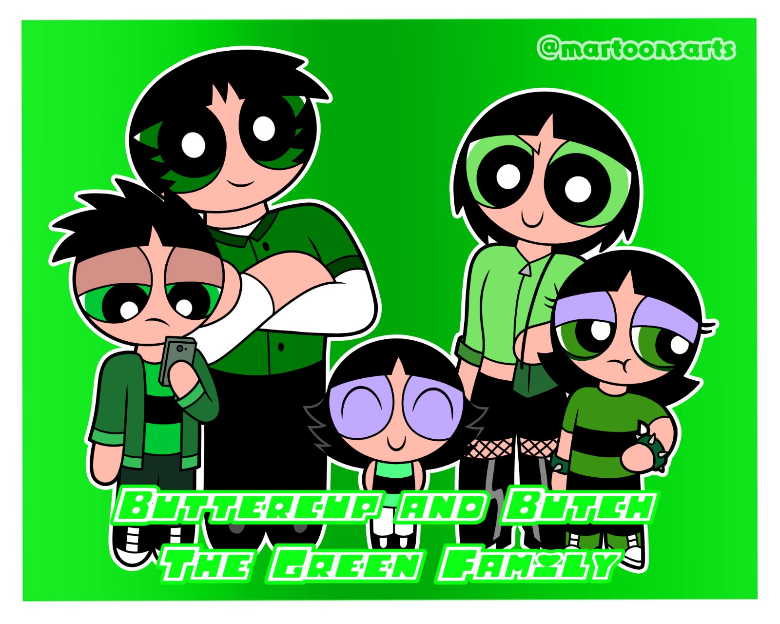 Powerpuff Girls Buttercup And Butch Baby