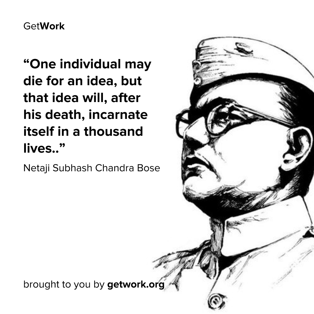 Netaji Subhash Chandra Bose Sketch