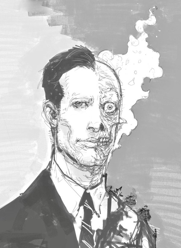 Two Face Dark Knight Drawing