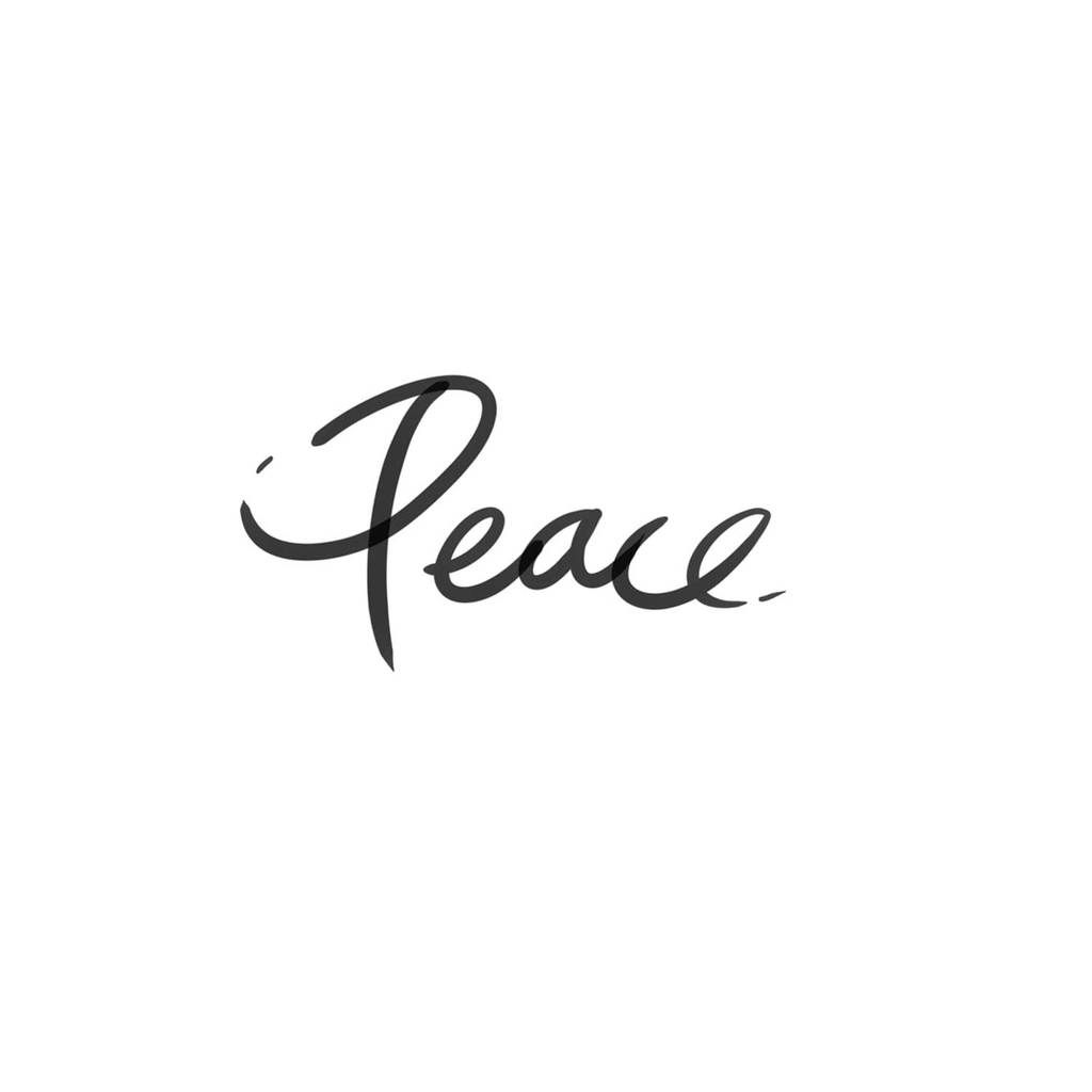 Peace In Cursive