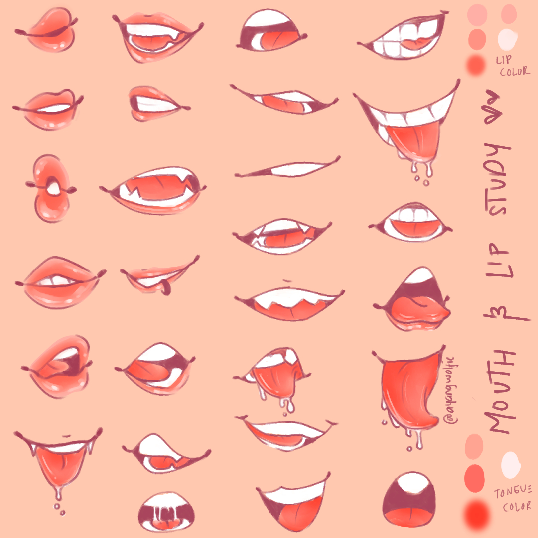 23 Ideas How To Draw Mouth Anime Character Design Ref