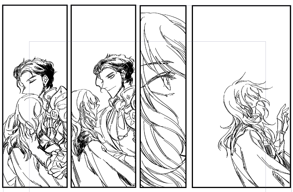 「working on a claudeleth comic for my fri」|스쿠の漫画