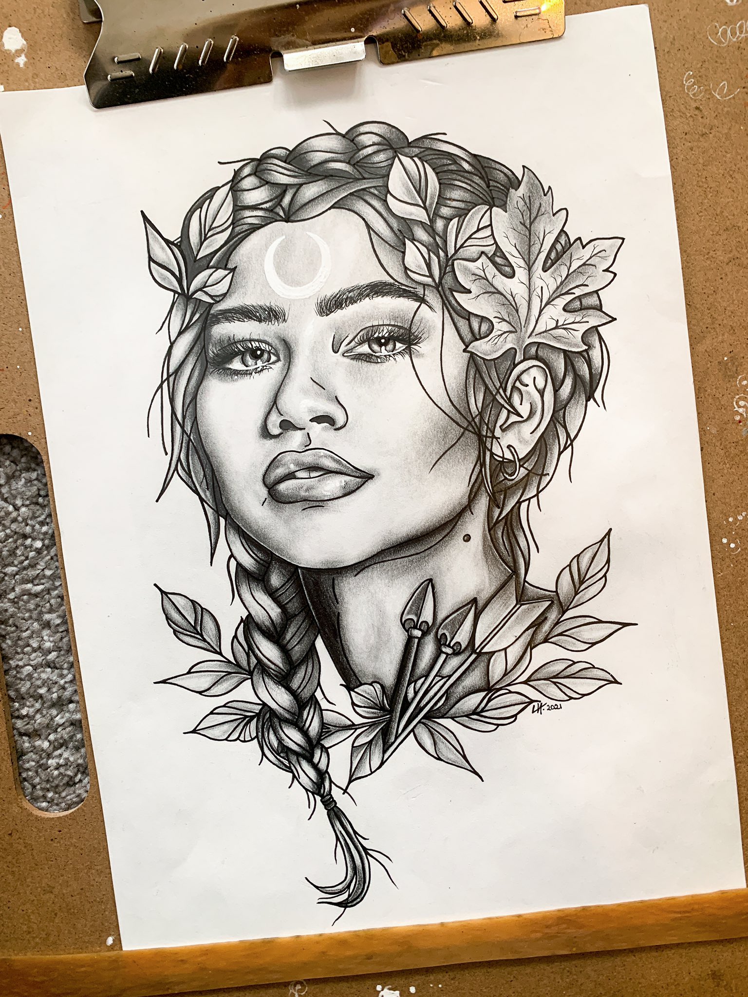 Artemis Greek Mythology Drawing