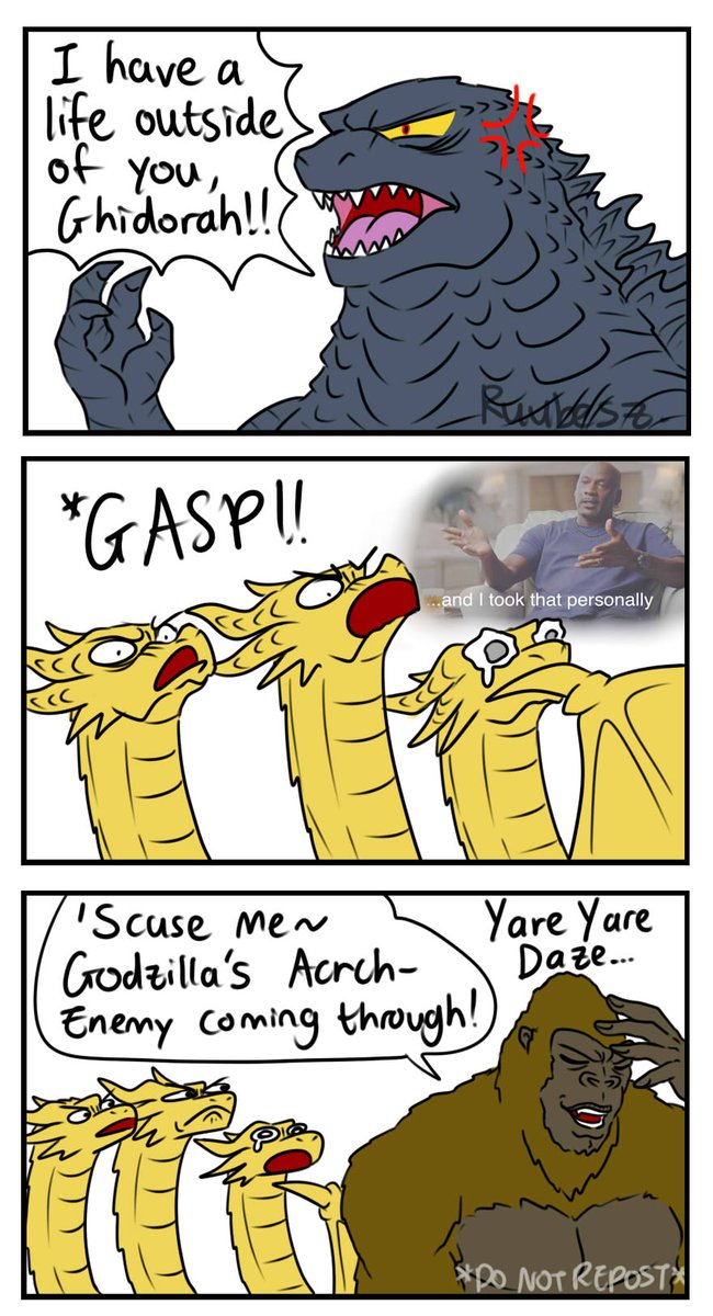 「I-.... woah #GodzillavsKong #Godzilla 」Ruubesz drawの漫画