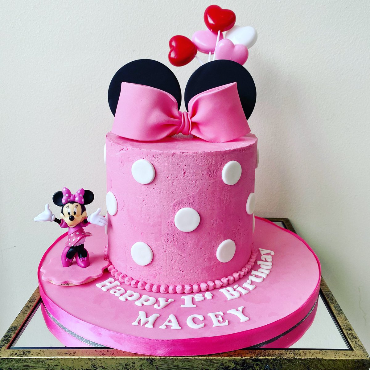 Minnie Mouse Cake Buttercream