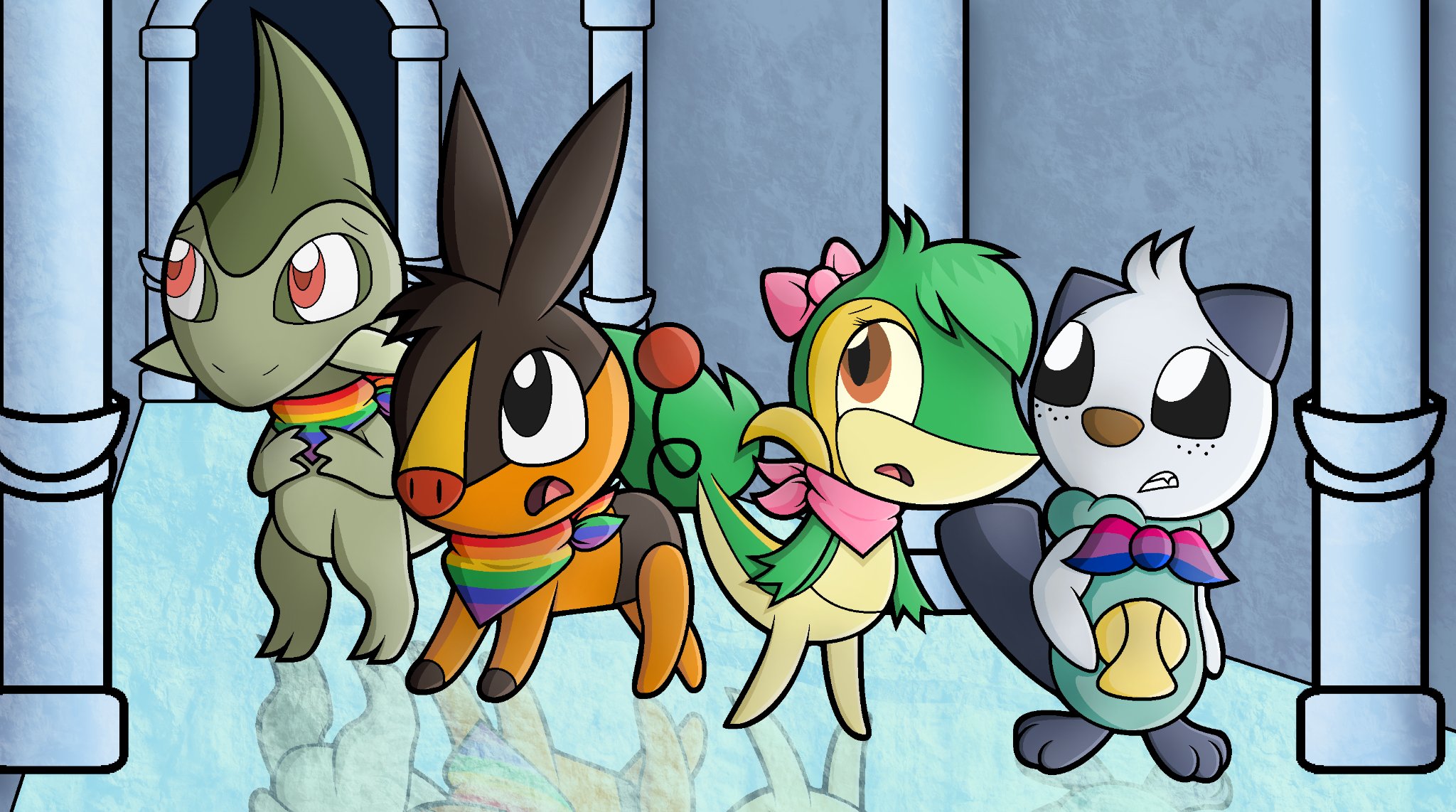 Oshawott And Axew