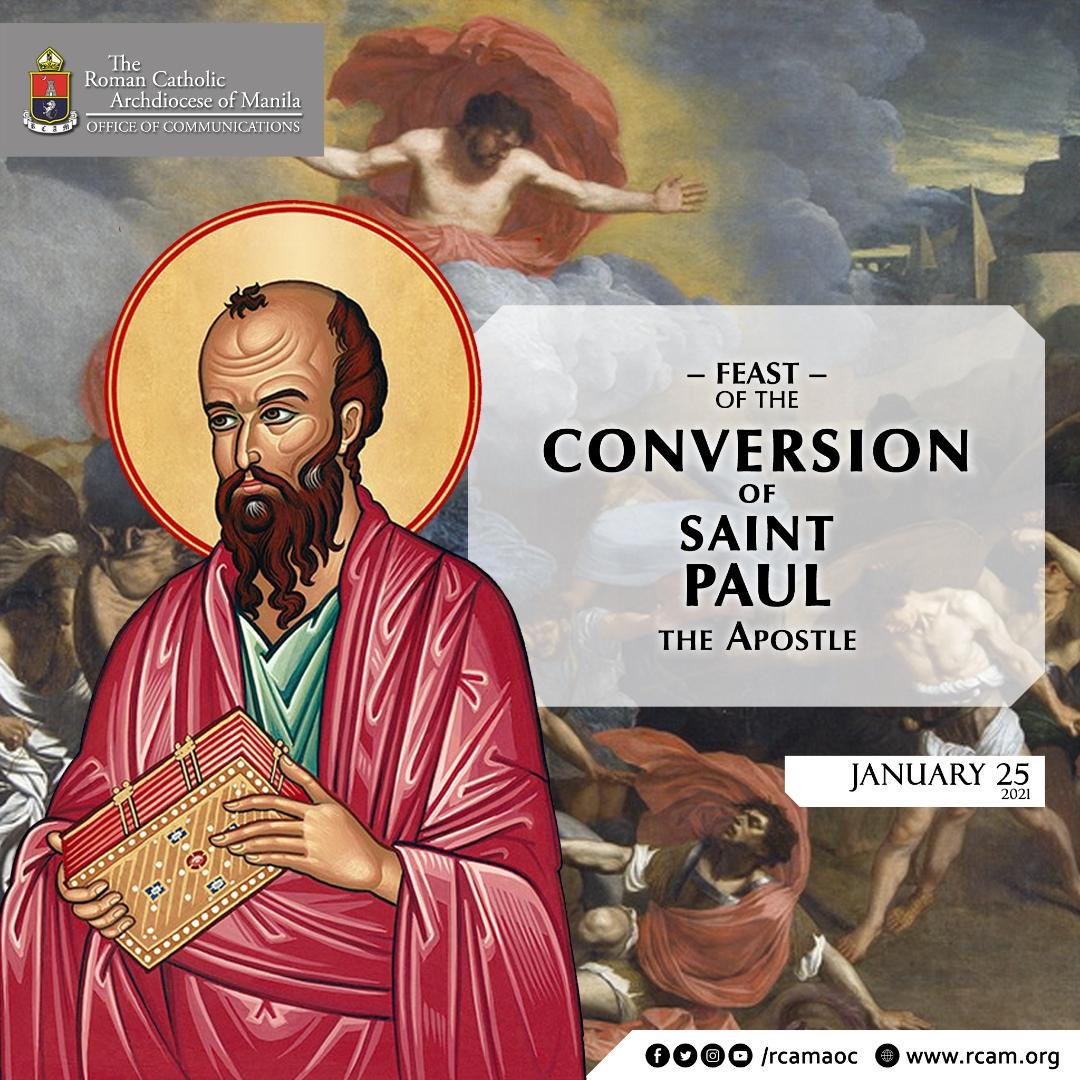 rcamaoc on Twitter: "JANUARY 25 | FEAST OF THE CONVERSION OF ST. PAUL ...