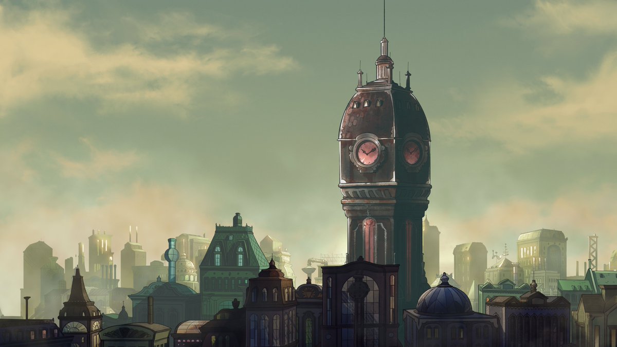 Four images of the steampunk country, Steamland [via Twitter account ...