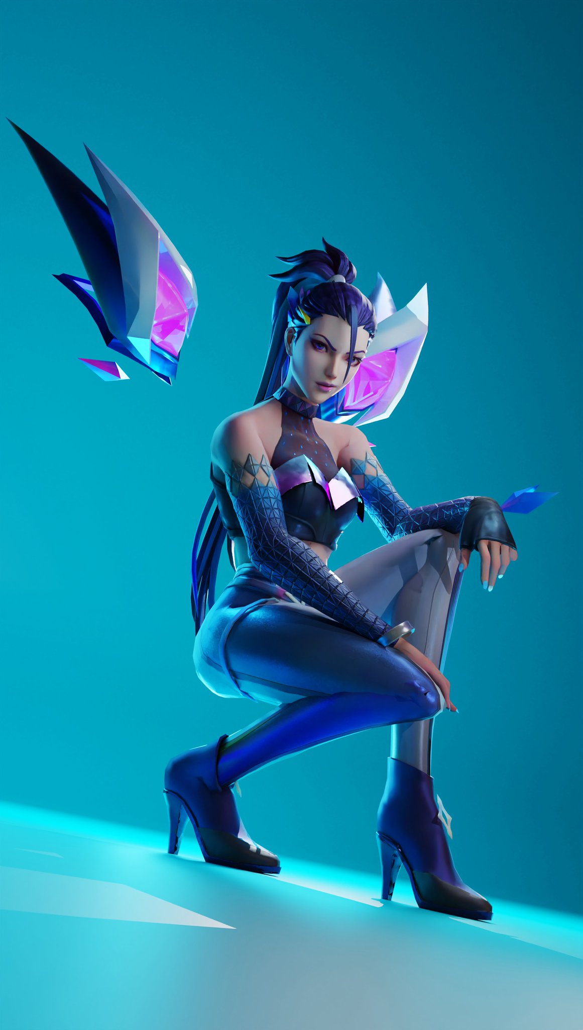 ⭐FRISK on Twitter: "Kai'sa and Ahri, at your service. Ripping by @PixelButts @chibiin ...