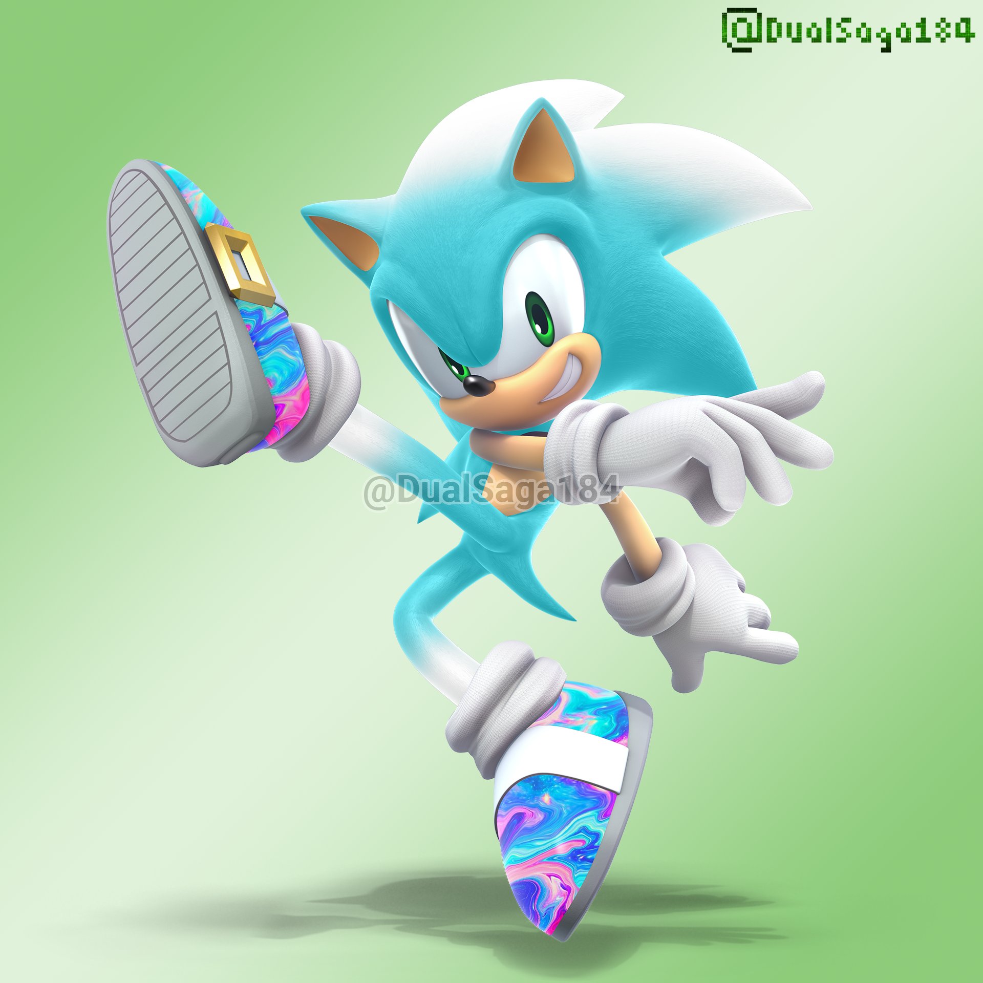 Ice Sonic The Hedgehog