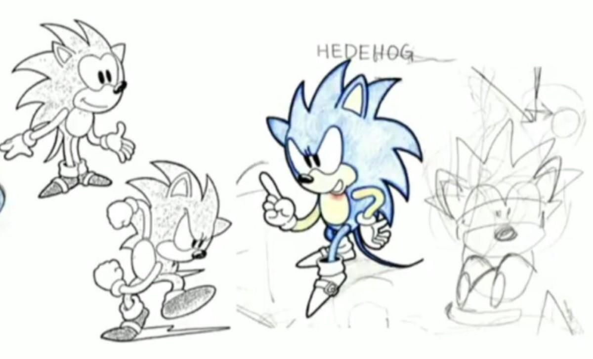 Yuji Uekawa original draft Sonic X Vector for the official Sonic ...