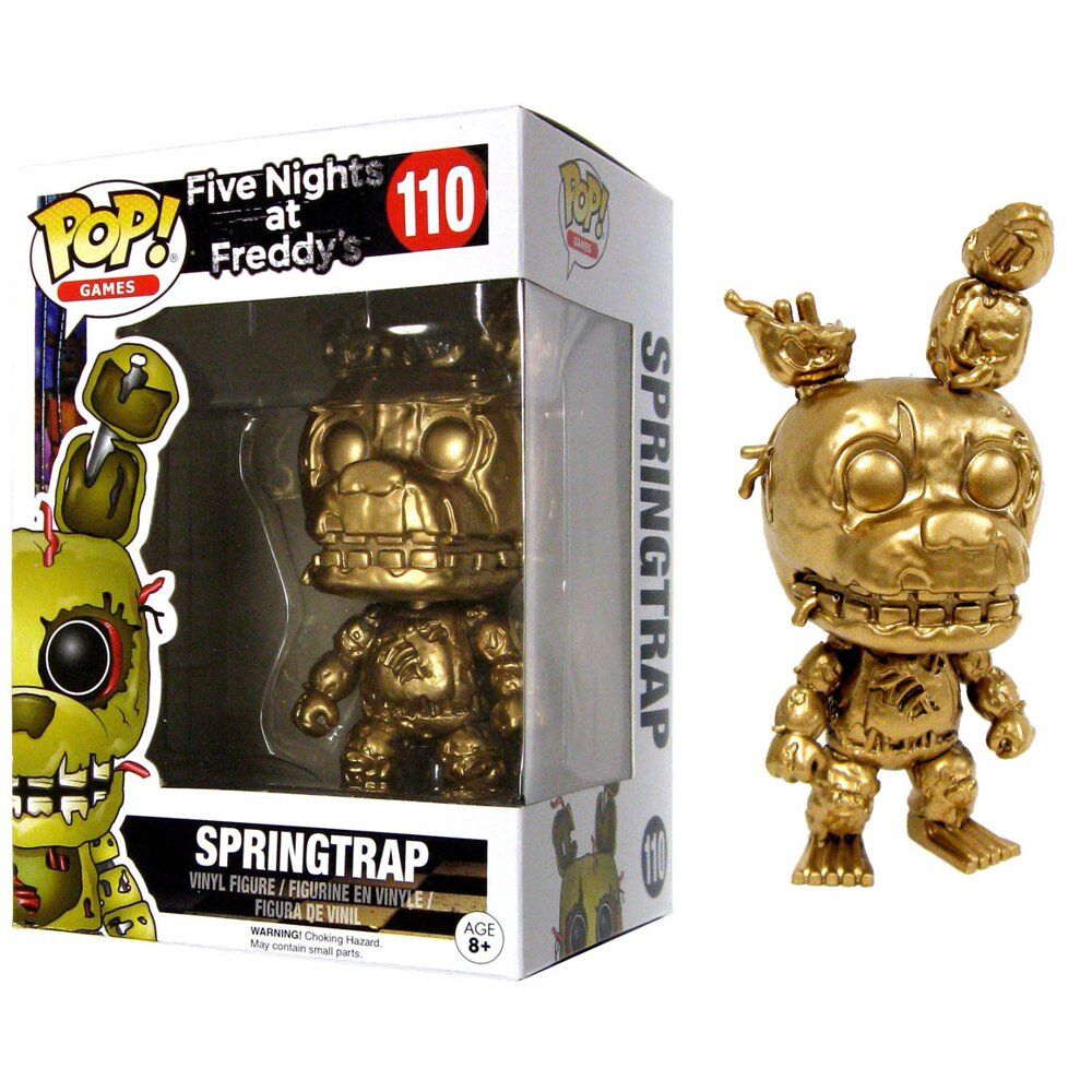 Springfacts X Games Springtrap is a custom made golden version of the Springtrap Funko Pop that was found on Walmart s website which is currently out of stock. He s most well known