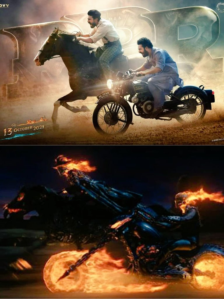 Ghost Rider Horse And Bike