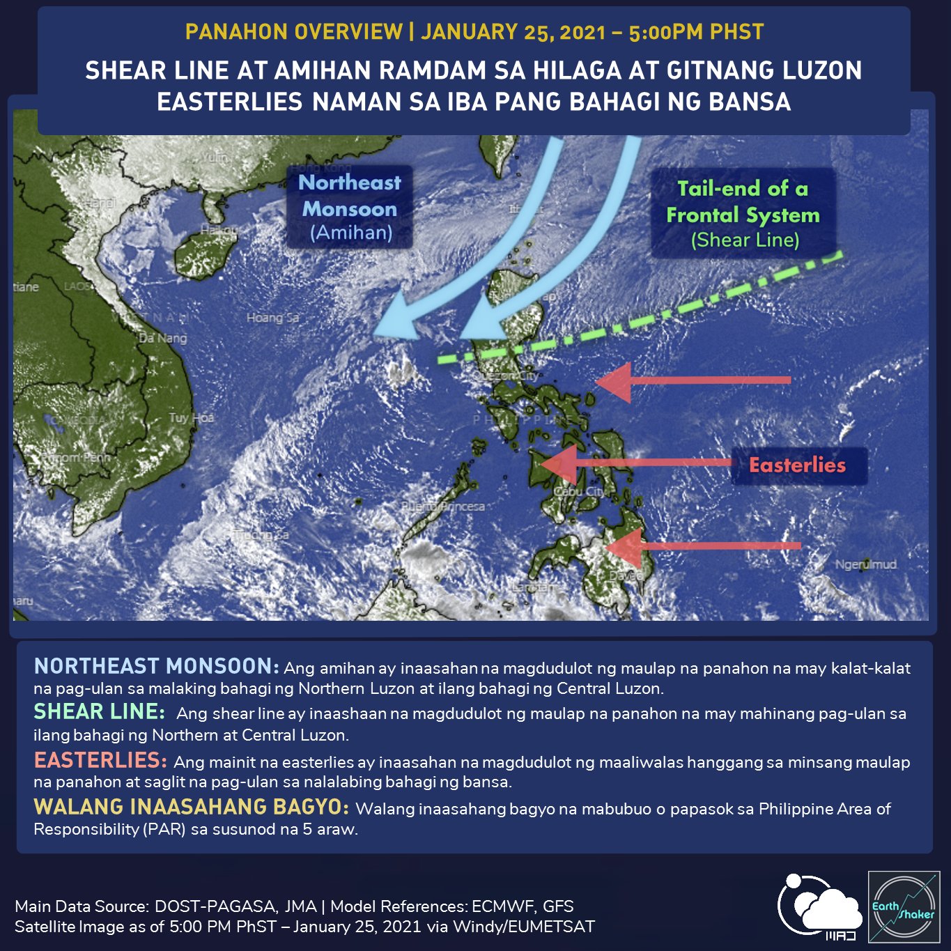 Earth Shaker PH on Twitter: "Maaring lumakas muli ang hanging amihan sa mga susunod na araw ...