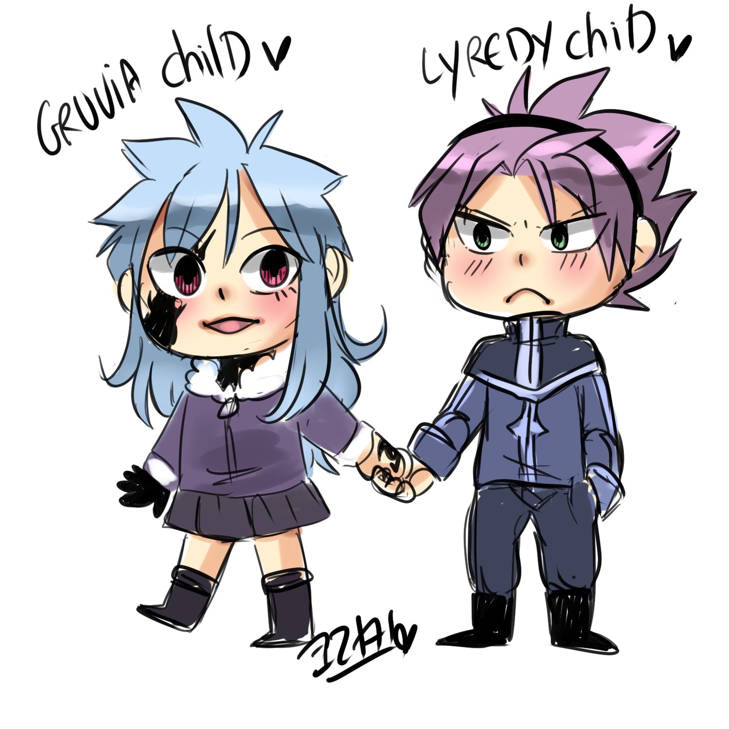 Gruvia Chibi