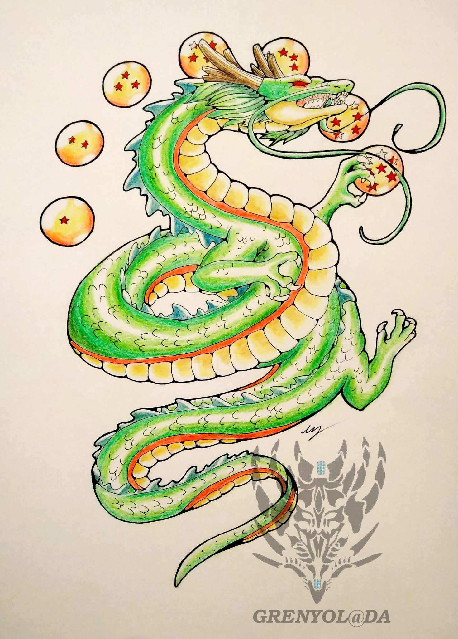Dragon Ball Z Shenron Drawing