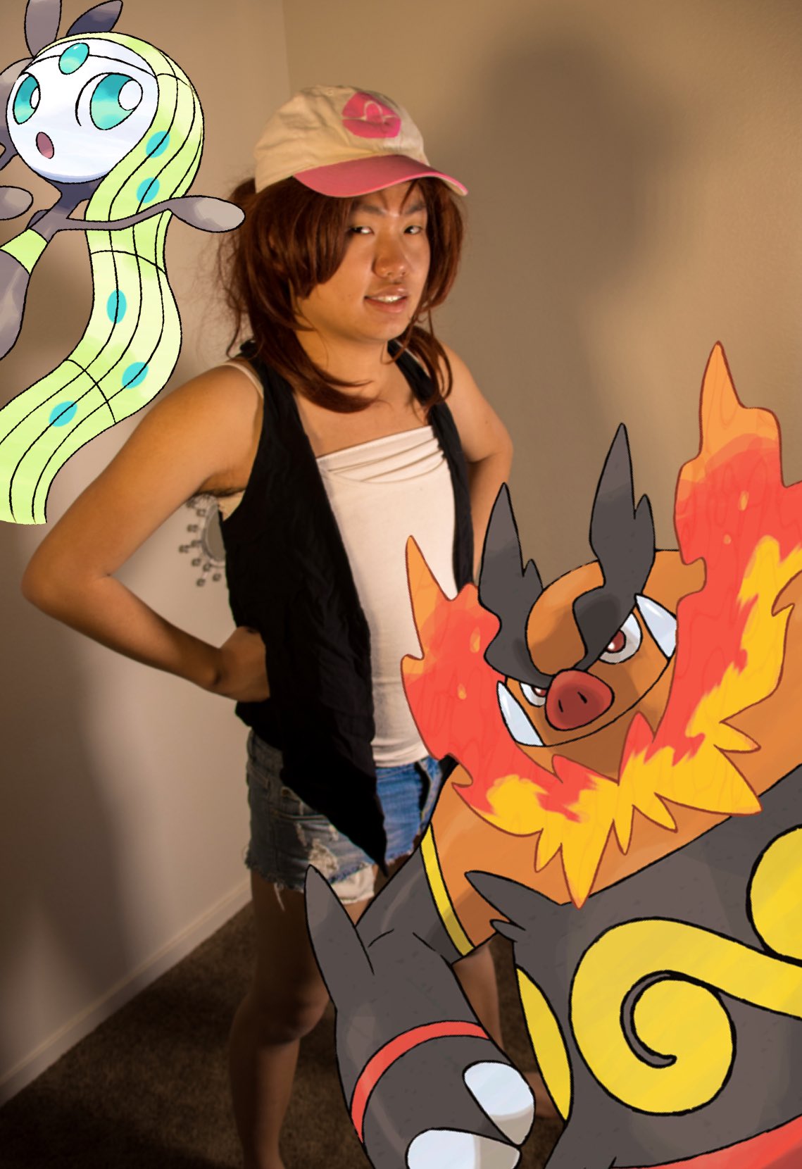 Pokemon Hilda Cosplay Hat