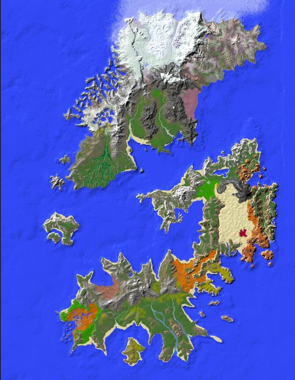 Minecraft All Biomes Map