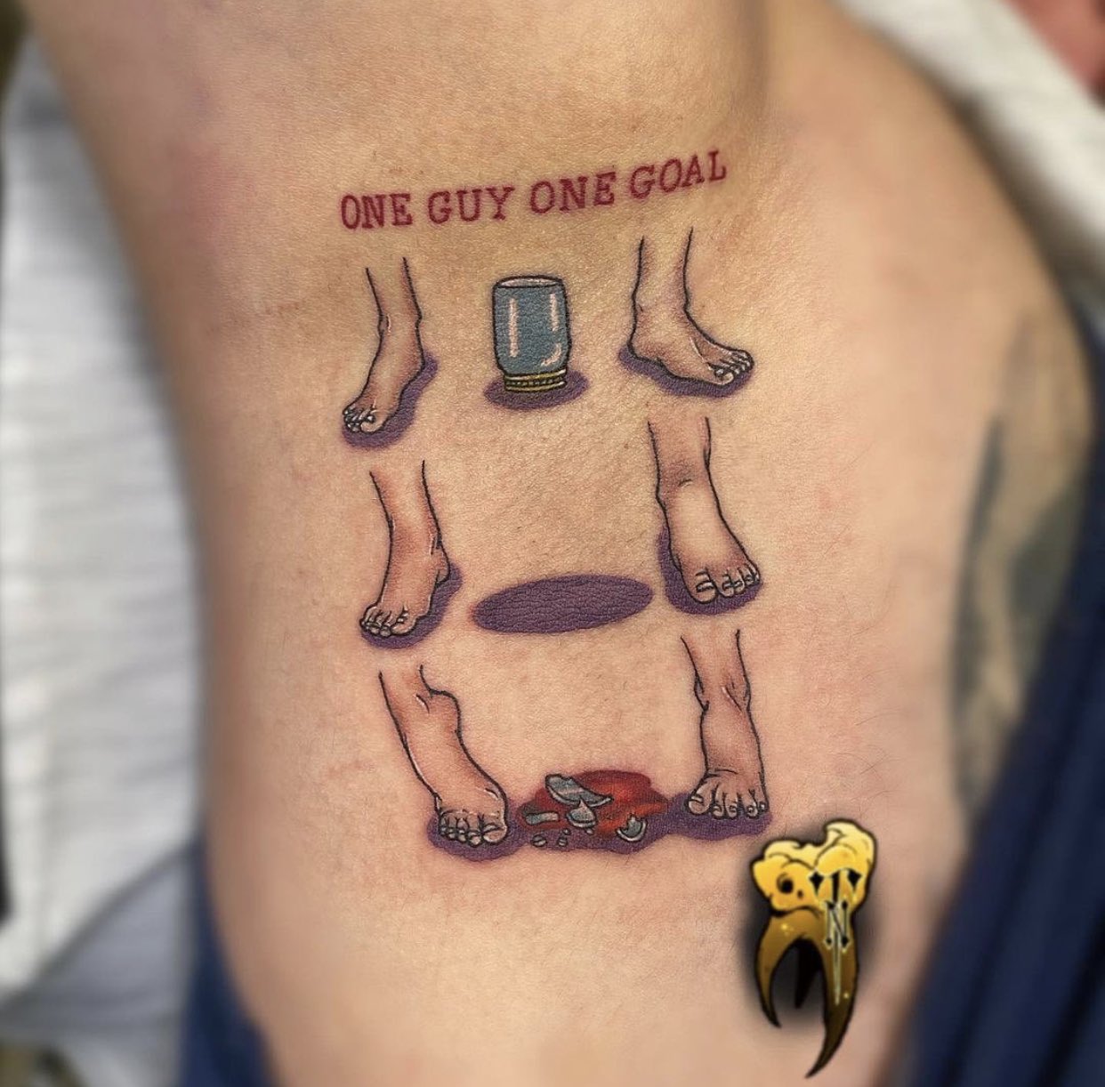 Explore the most bizarre 1 man 1 jar tattoo designs in photos and videos