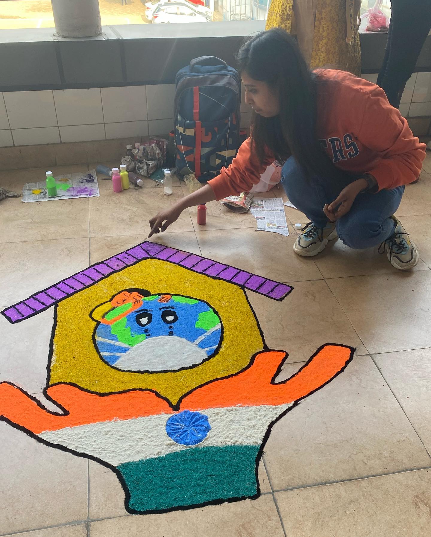 Rangoli Designs With Theme Unity