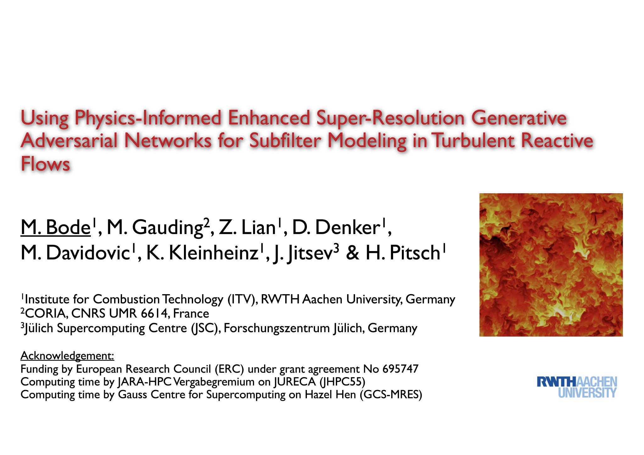 ITV RWTH Aachen on Twitter: "Using physics-informed enhanced super-resolution generative ...
