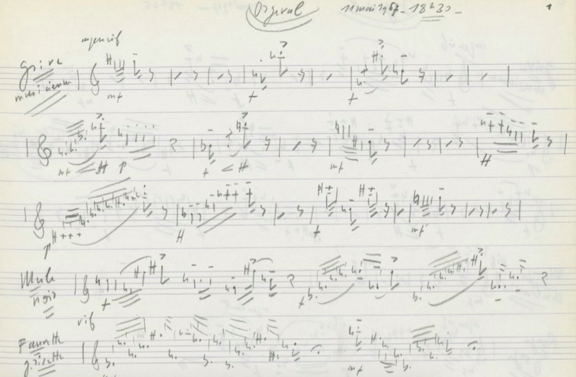 A look at how famous composers struggled to draw their treble clefs ...