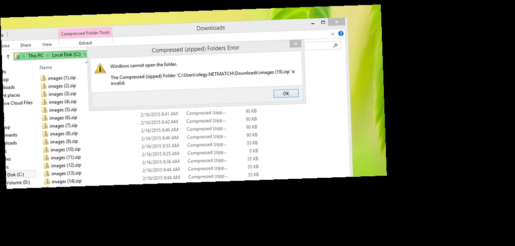 compress memorystream and download as zip file / Twitter