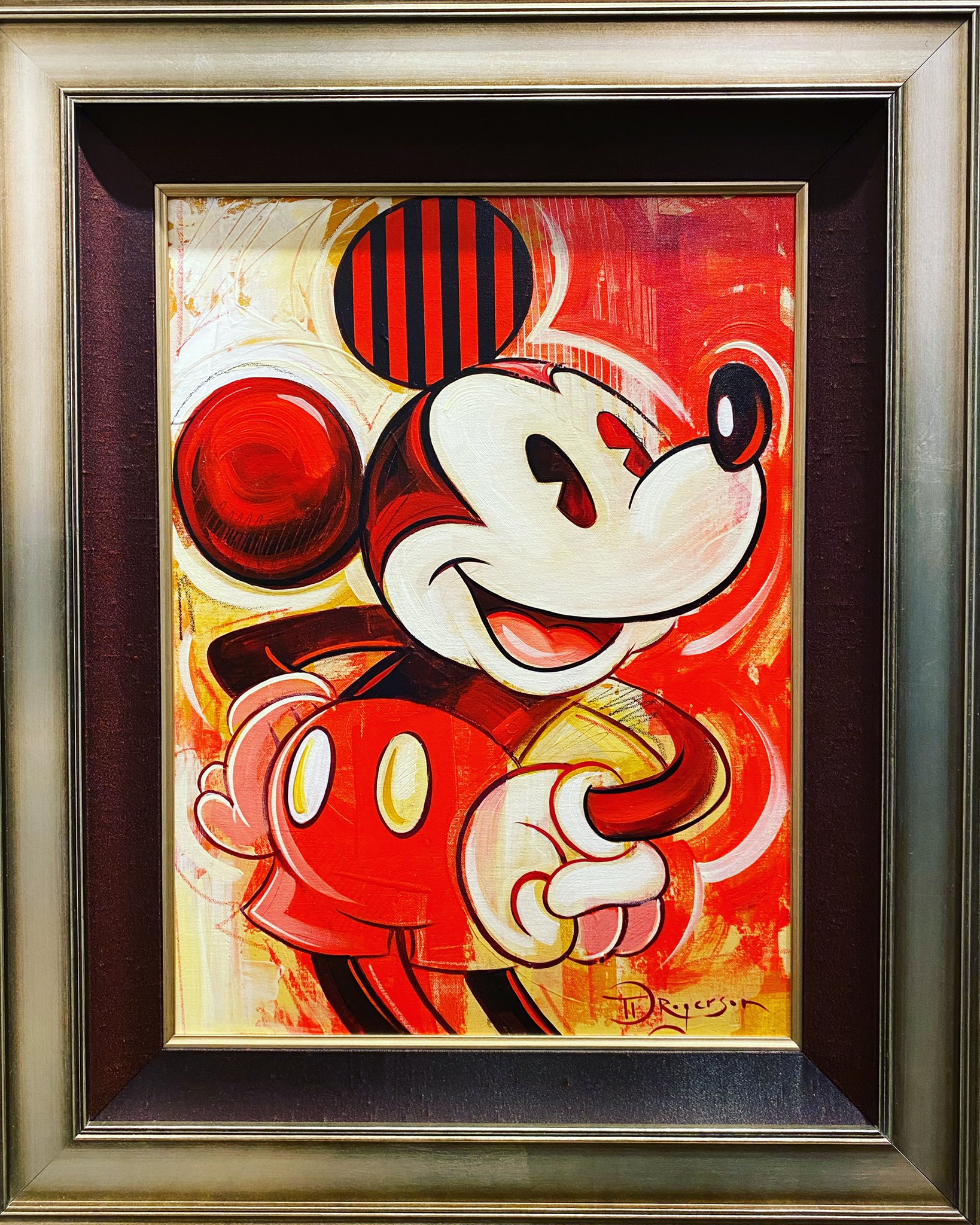 Mickey Mouse Oil Painting