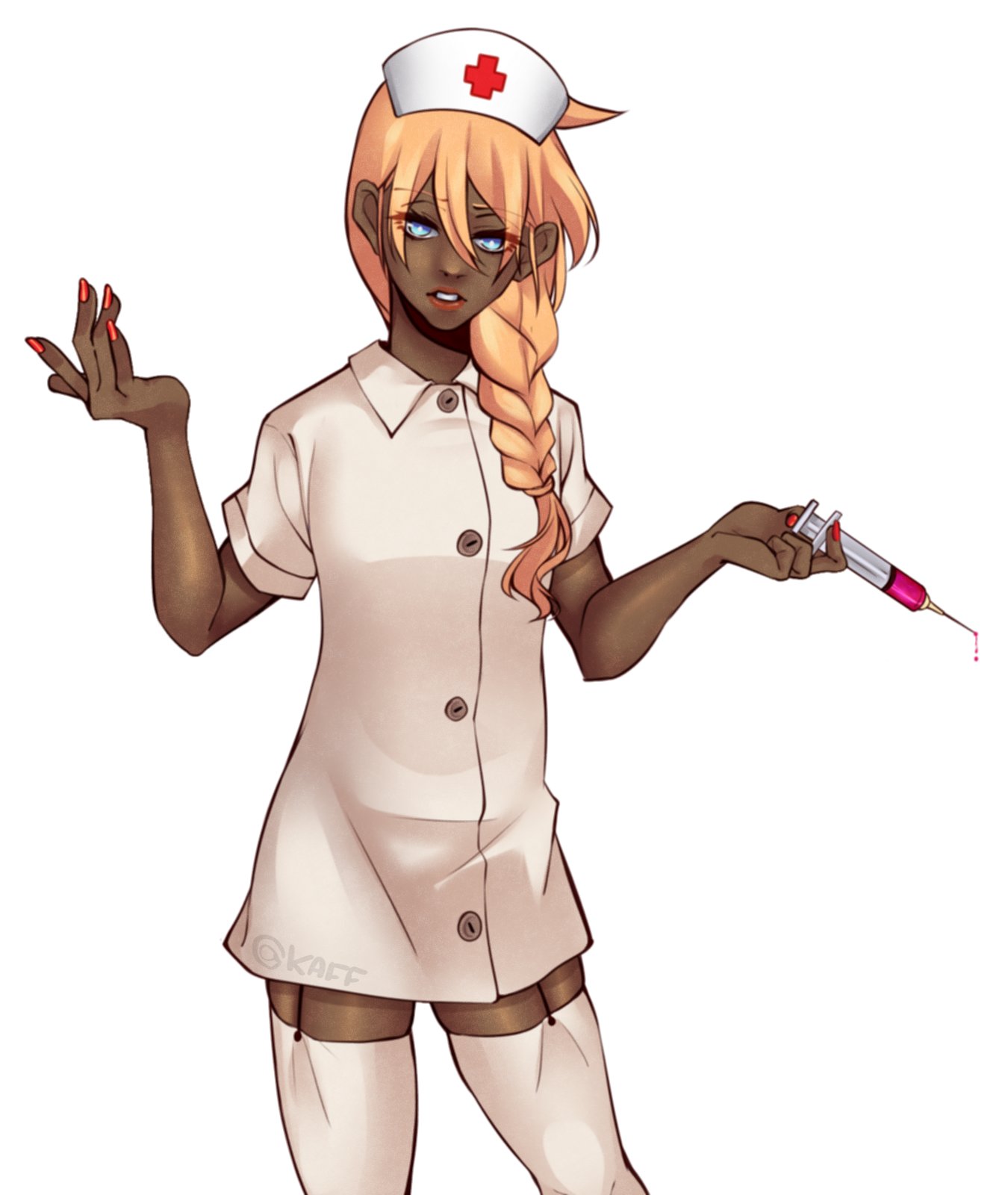 Kaff🧡 COMMISSION OPEN on Twitter: "Hellooooo Nurse 💉🧡🧡 https://t.co/Tz0F37Ii53" / Twitter
