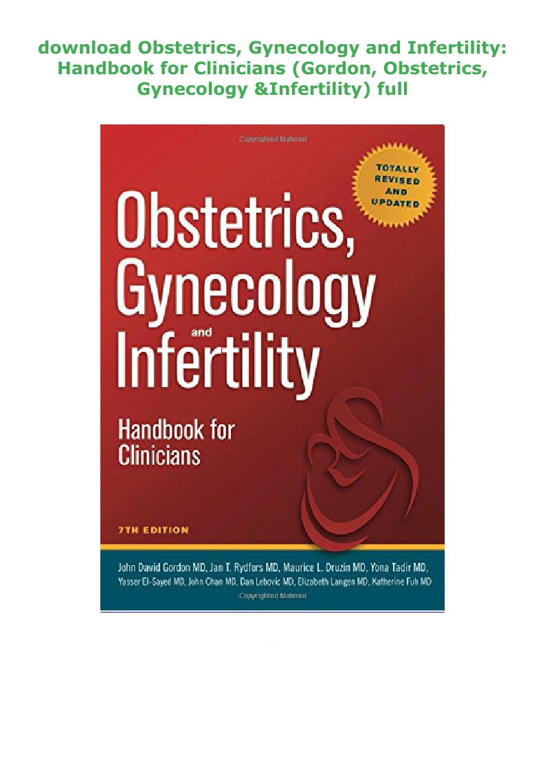 download Obstetrics, Gynecology and Infertility: Handbook / Twitter