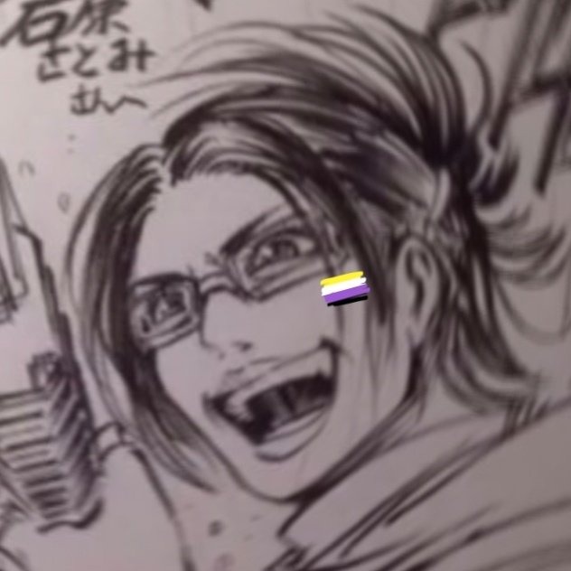 「reminder to use they/them more for hange !! 」daily non-binary hangeの漫画