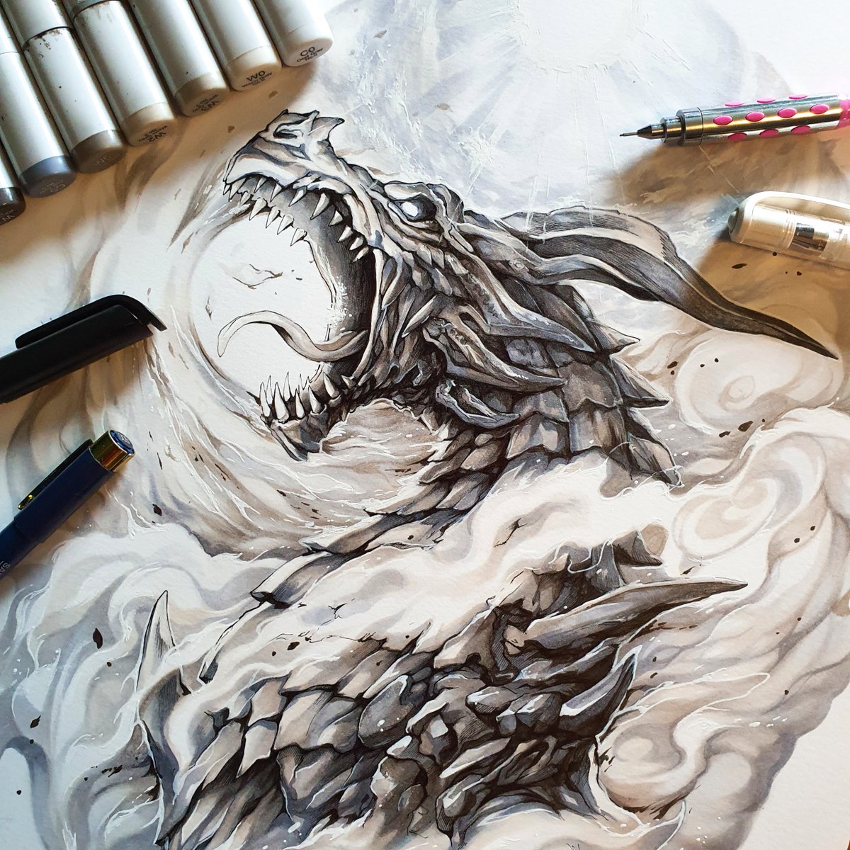 Alduin Skyrim Drawing