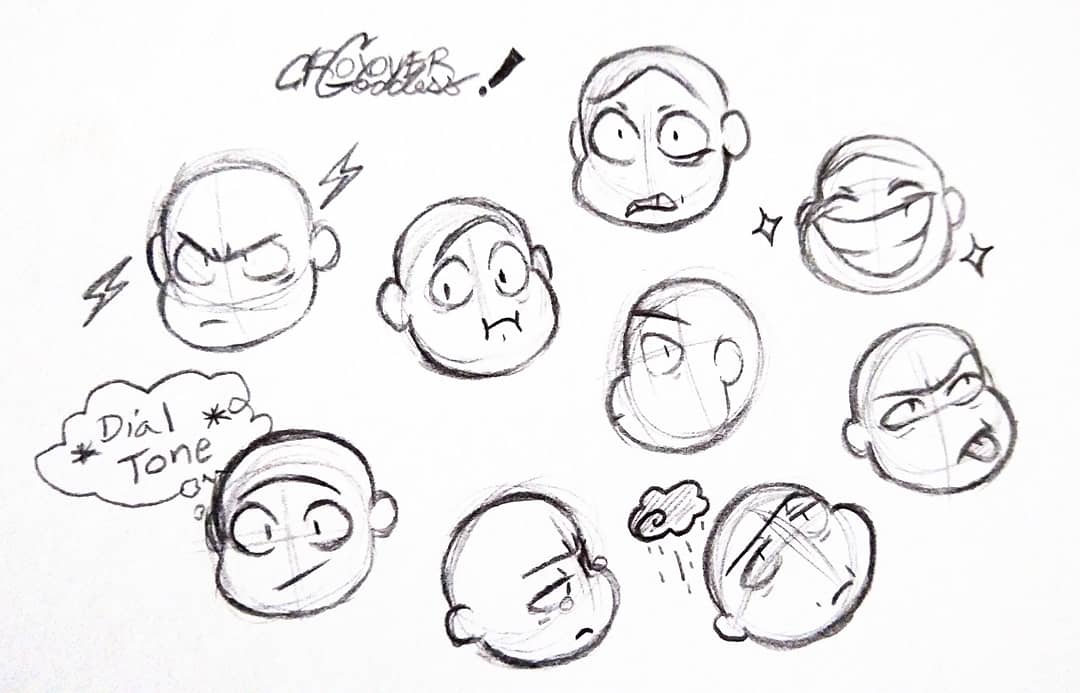 「I'm on my sketchbook finishing a sketch comic commission so 」🐝Roxanne🐝の漫画